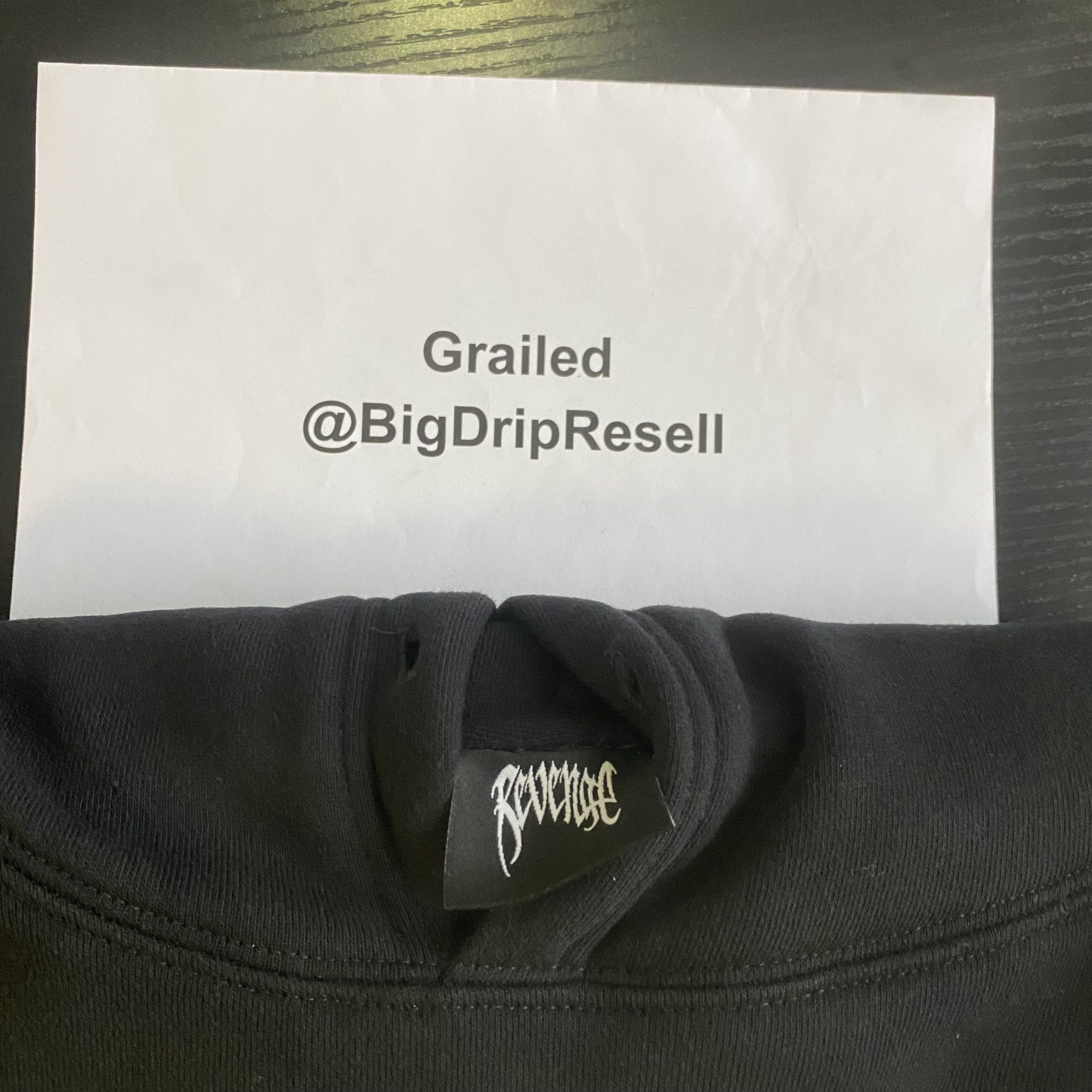 Revenge (L) Revenge Lightning Drip Hoodie Black (DS) | Grailed