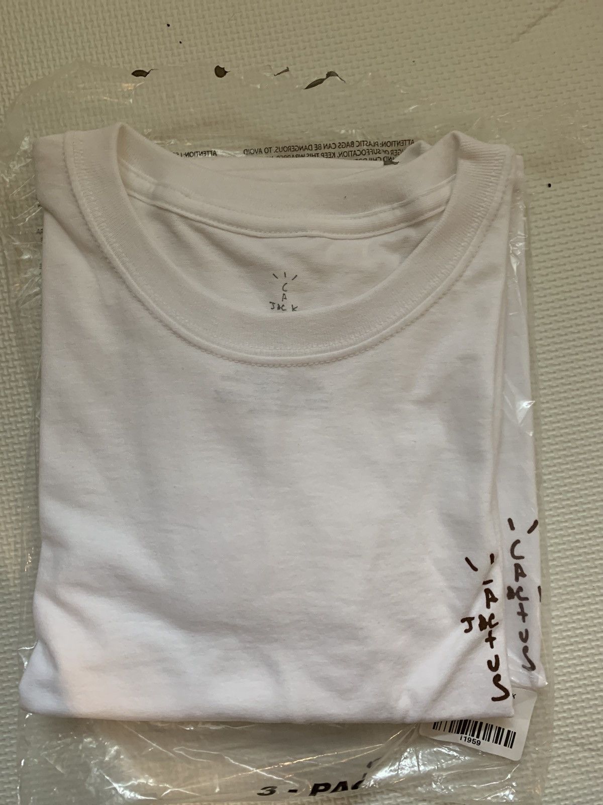 Travis Scott Travis Scott white tee | Grailed