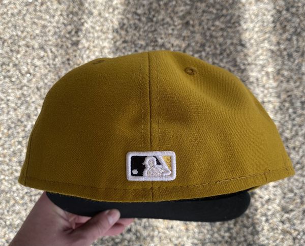 New Era Pittsburgh Pirates Throwback Mustard Fitted Hat | Grailed