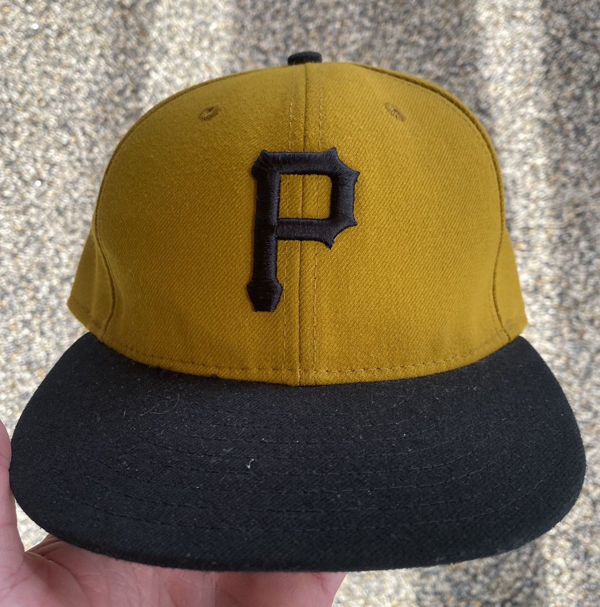 New Era Pittsburgh Pirates Throwback Mustard Fitted Hat | Grailed