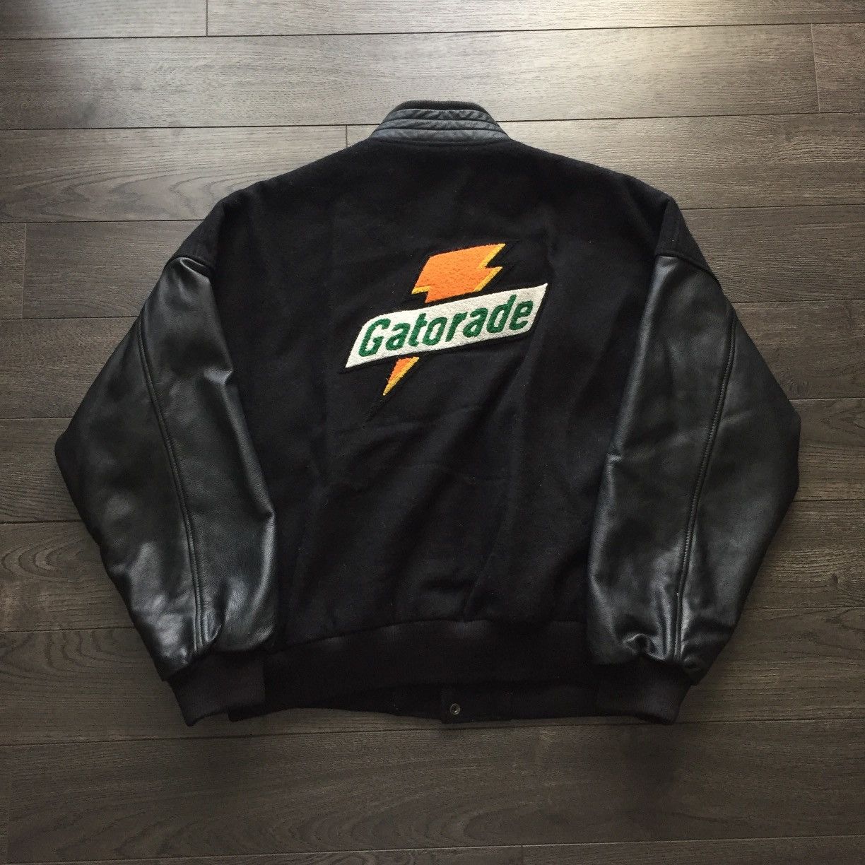 Gatorade × Vintage Vintage 90s Gatorade Leather Varsity Jacket | Grailed