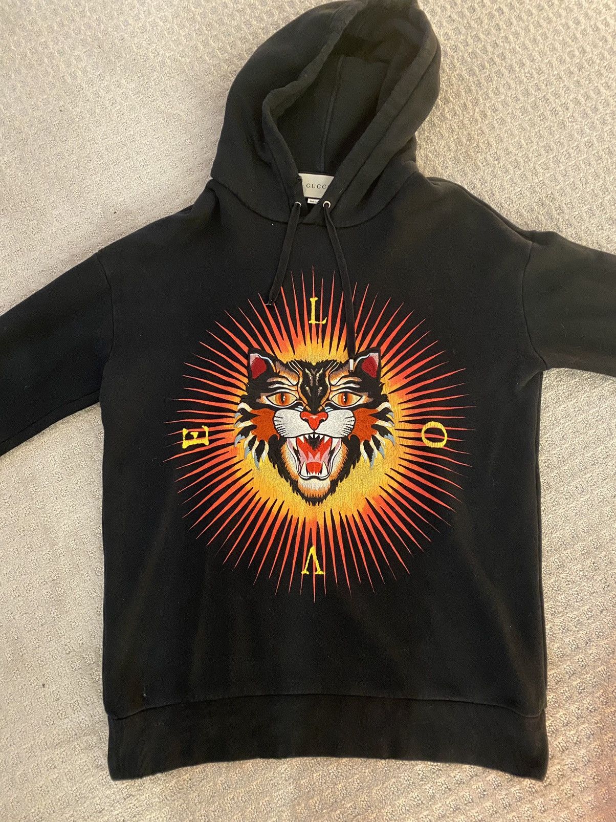 Gucci Gucci Angry Cat Hoodie | Grailed
