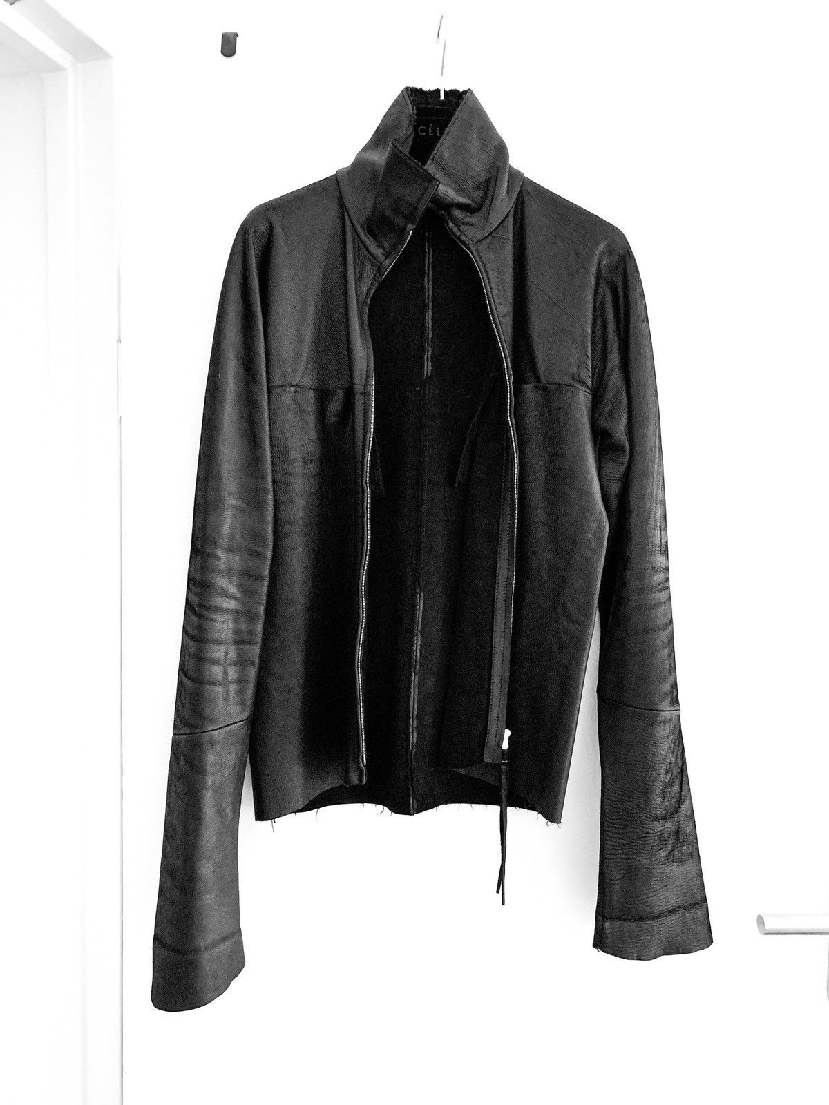 Ma+ LASER CUT UNLINED LEATHER JACKET | Grailed