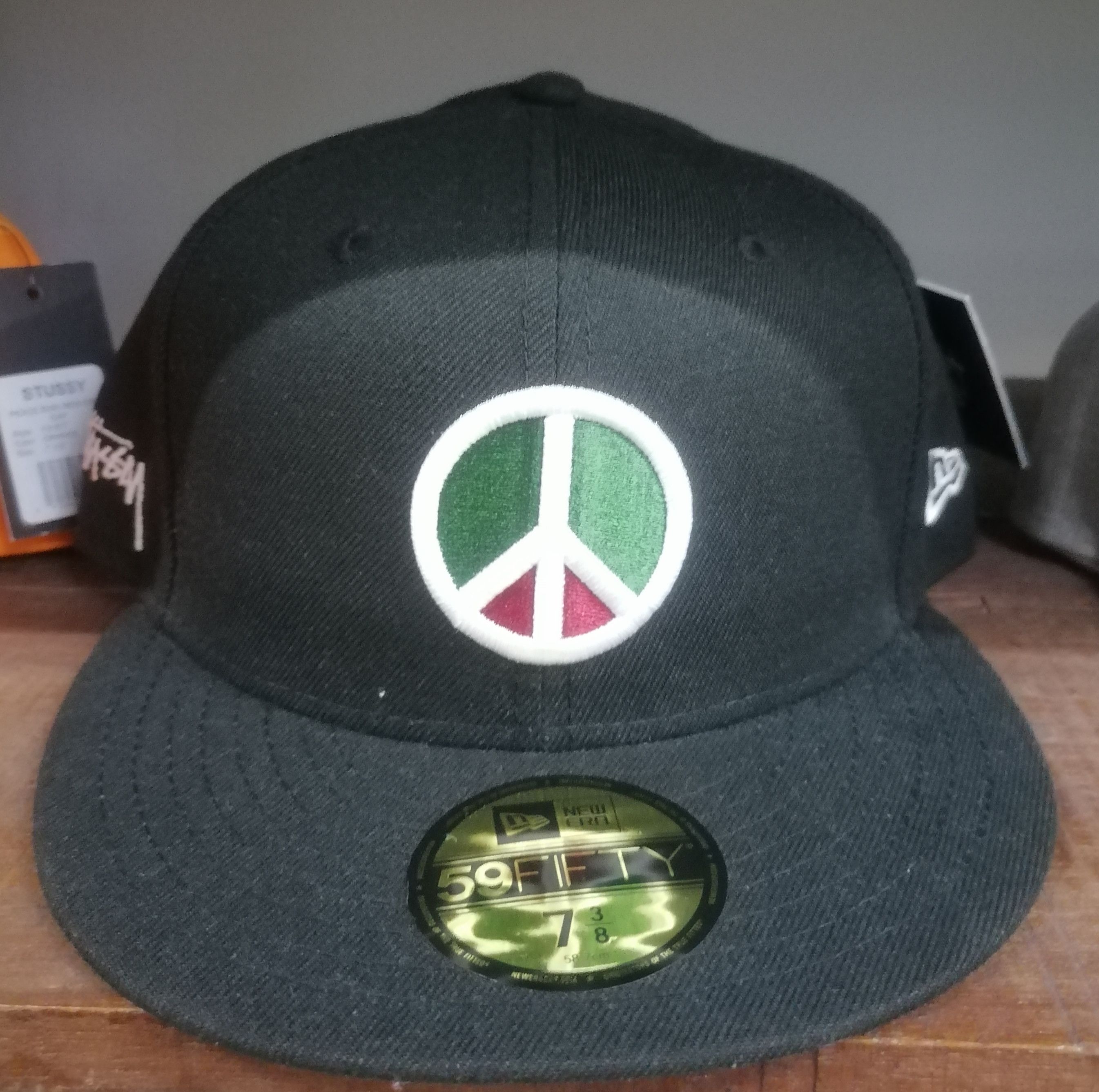 Stussy STUSSY PEACE SIGN NEW ERA CAP | Grailed