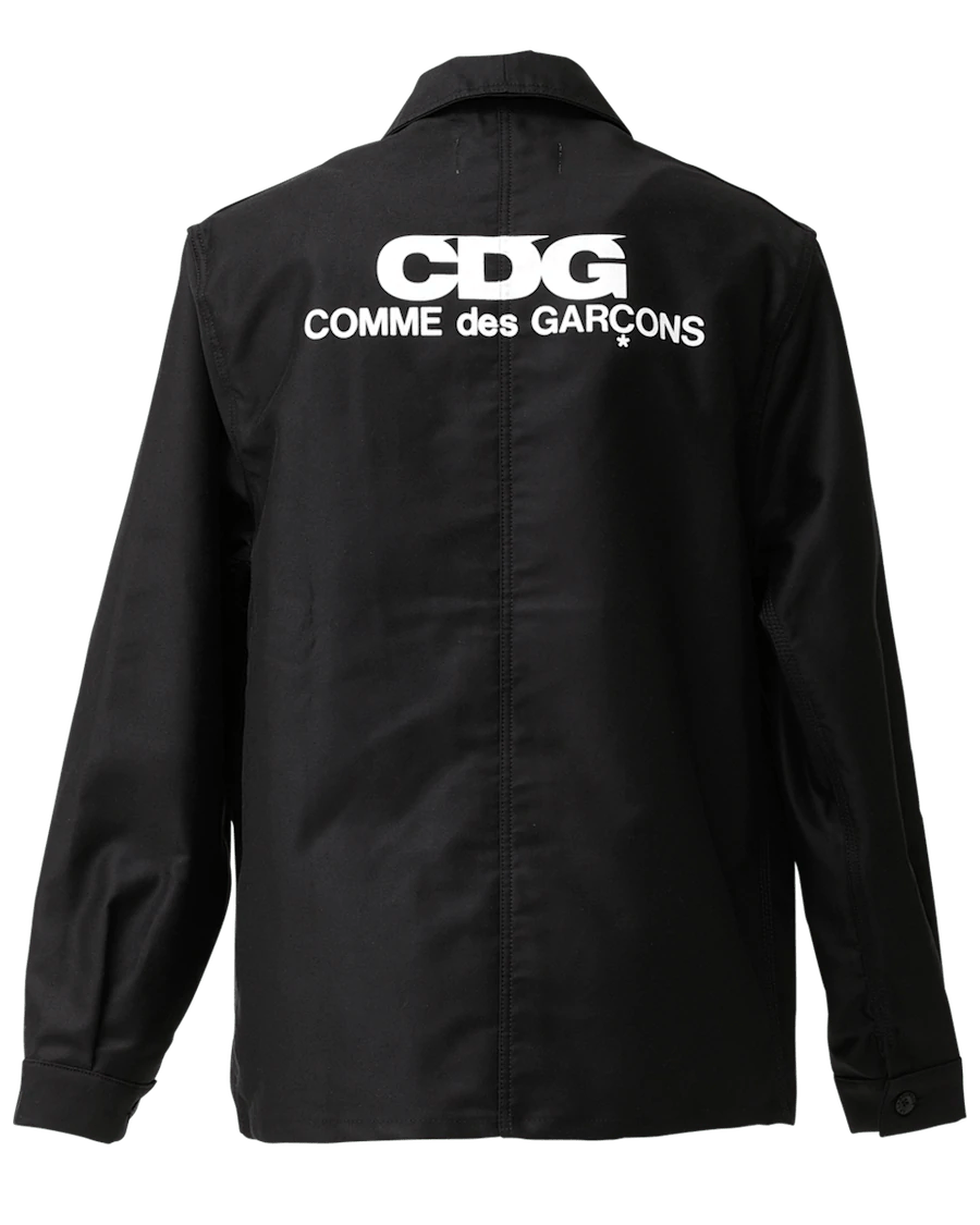 Comme des Garcons Comme Des Garcons CDG LOGO LE LABOUREUR WORK JACKET ...