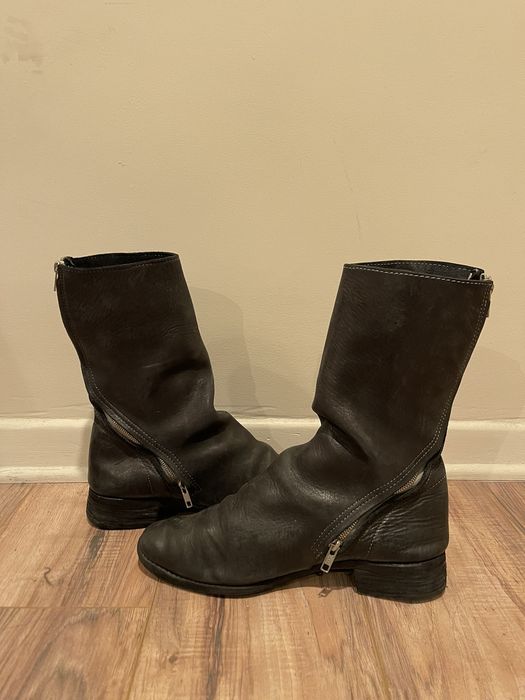 Carol Christian Poell CCP Horse Leather Seamless Tornado Boots | Grailed