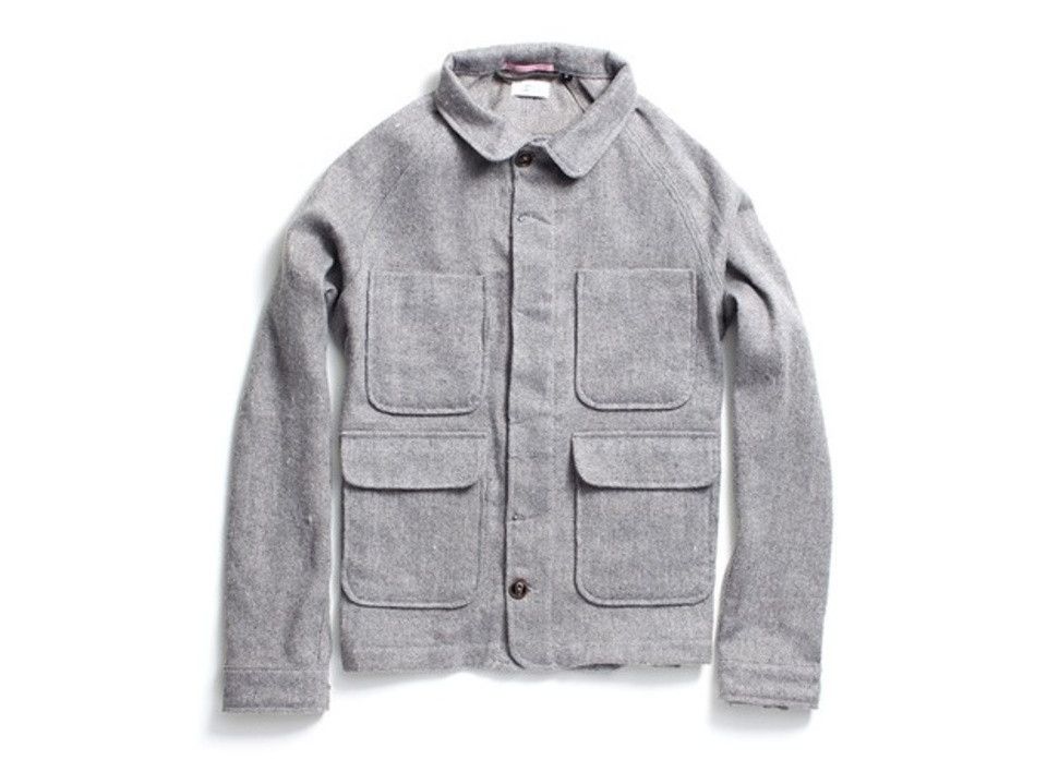 Apolis Grey Wool & Linen Chore Coat | Grailed