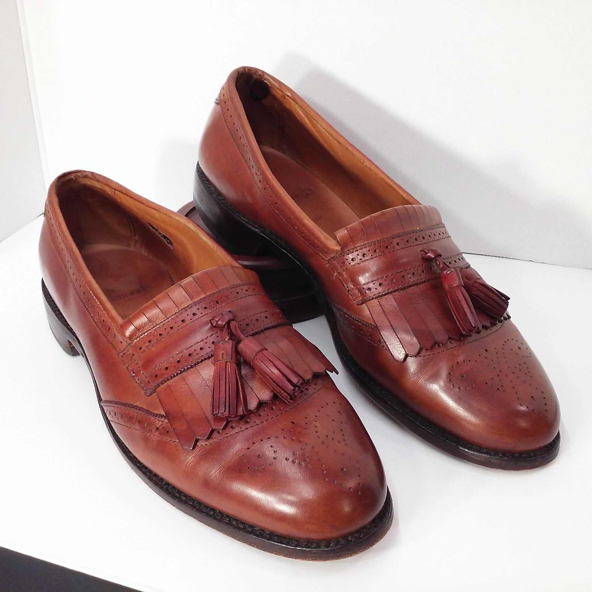 Vintage Allen Edmonds Bridgeton Tassel Kiltie Wingtip Loafer Shoe | Grailed