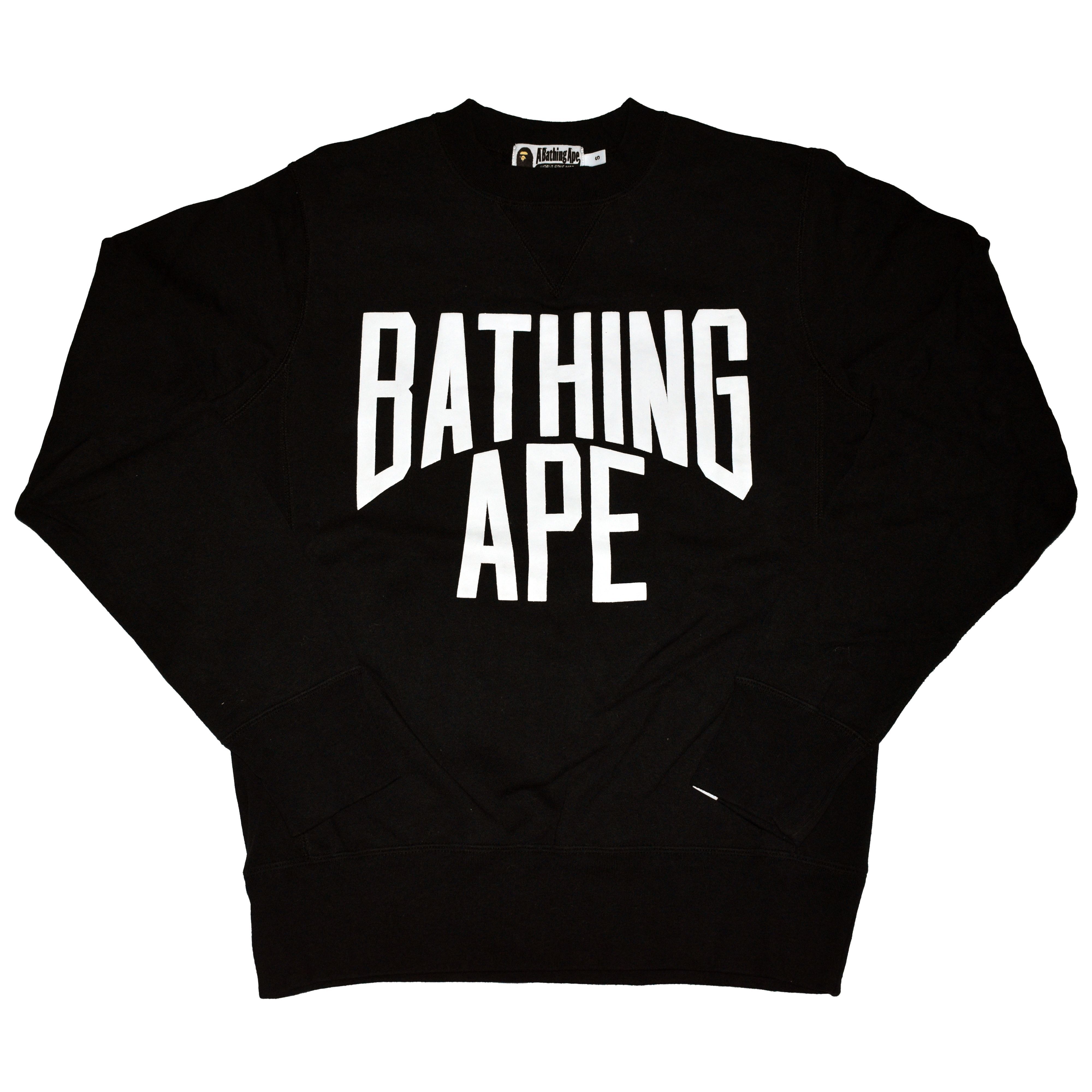 Bape A Bathing Ape Spell-out Jumper (Black) | Grailed