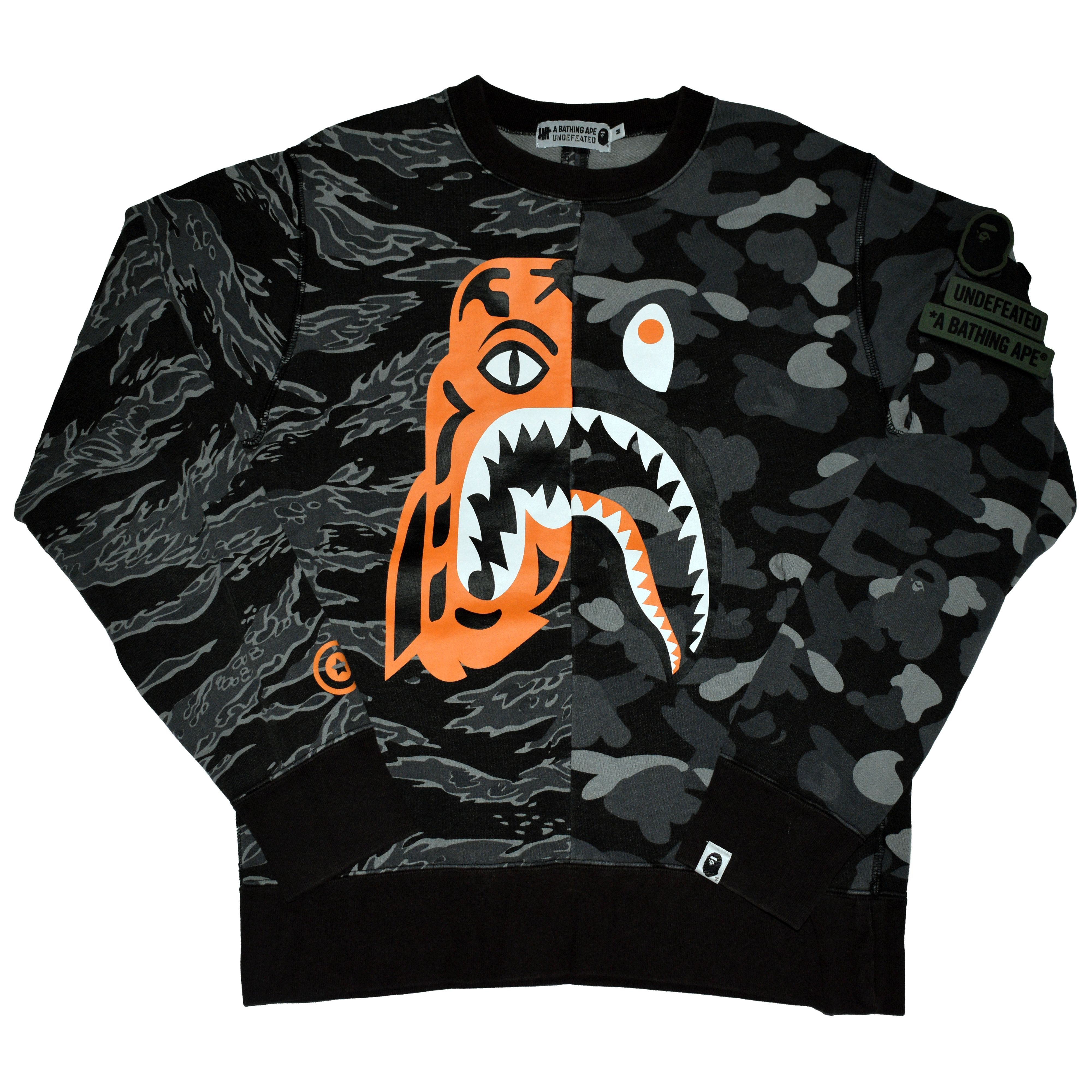 Bape × Undefeated A Bathing Ape x UNDFTD Double-Camo Jumper | Grailed