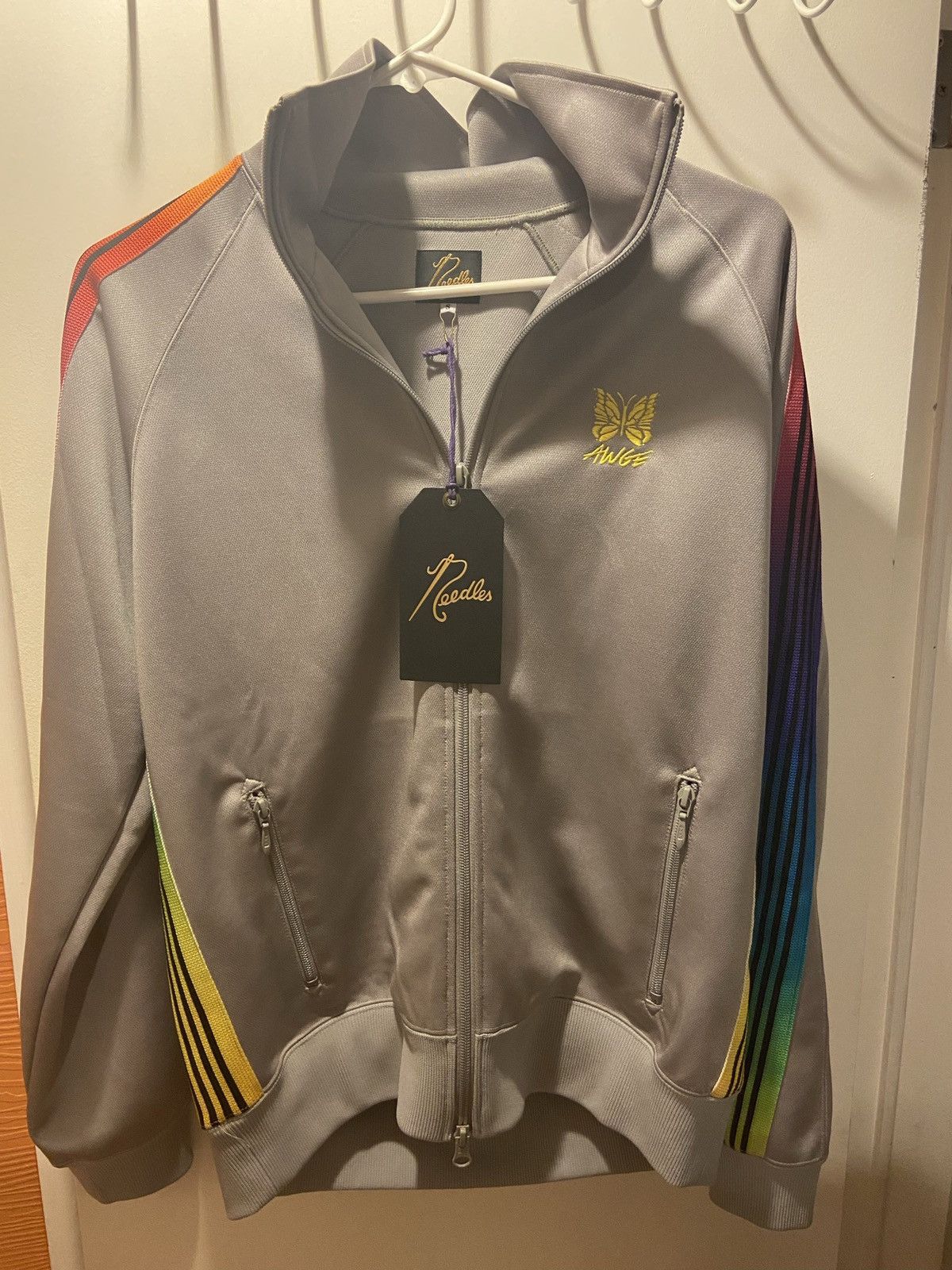 AWGE × Needles Needles x AWGE Twist Tape Track Jacket | Grailed