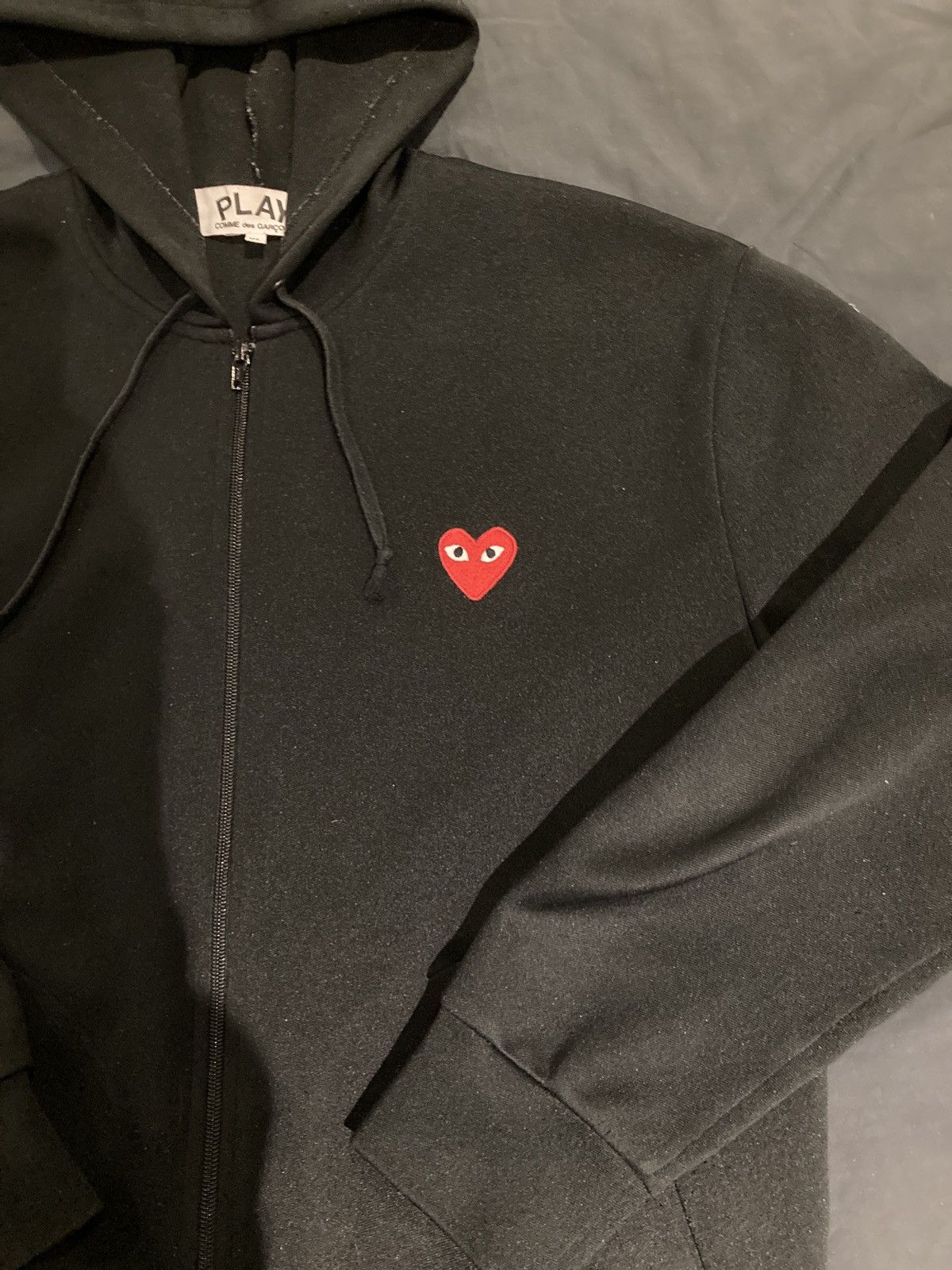 Comme des Garcons Cdg black zip up hoodie | Grailed