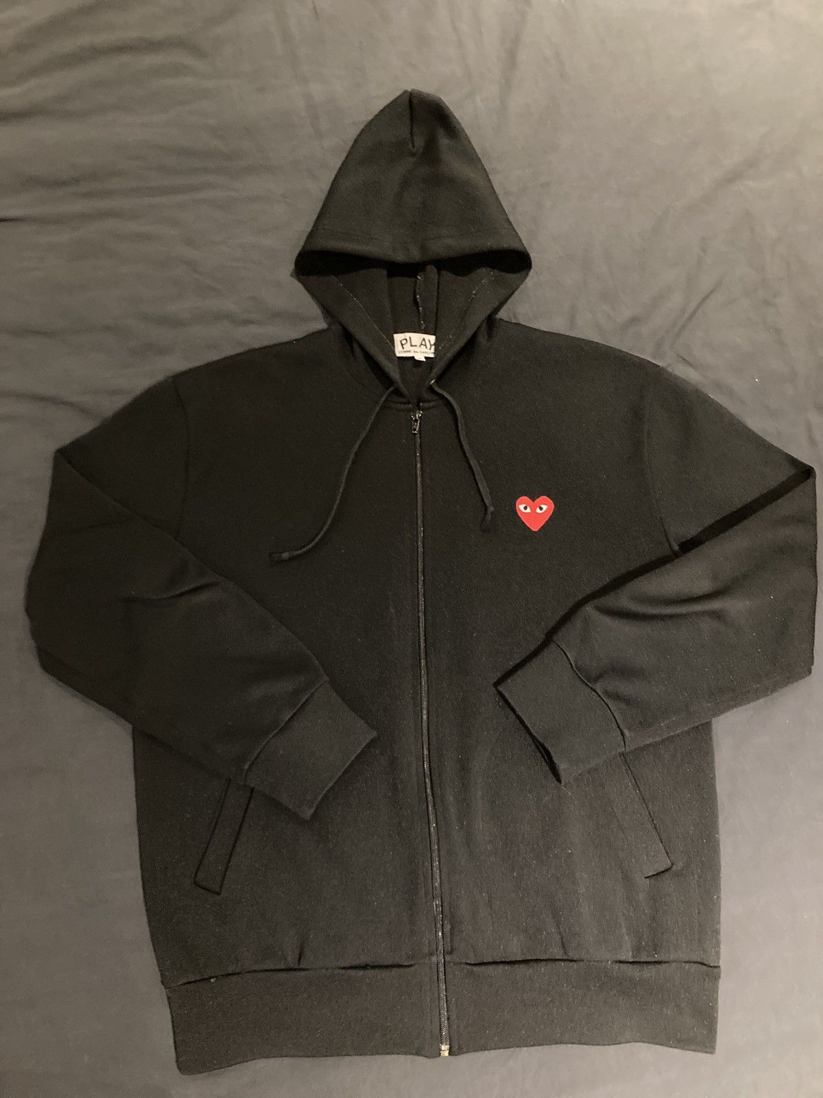 Comme des Garcons Cdg black zip up hoodie | Grailed