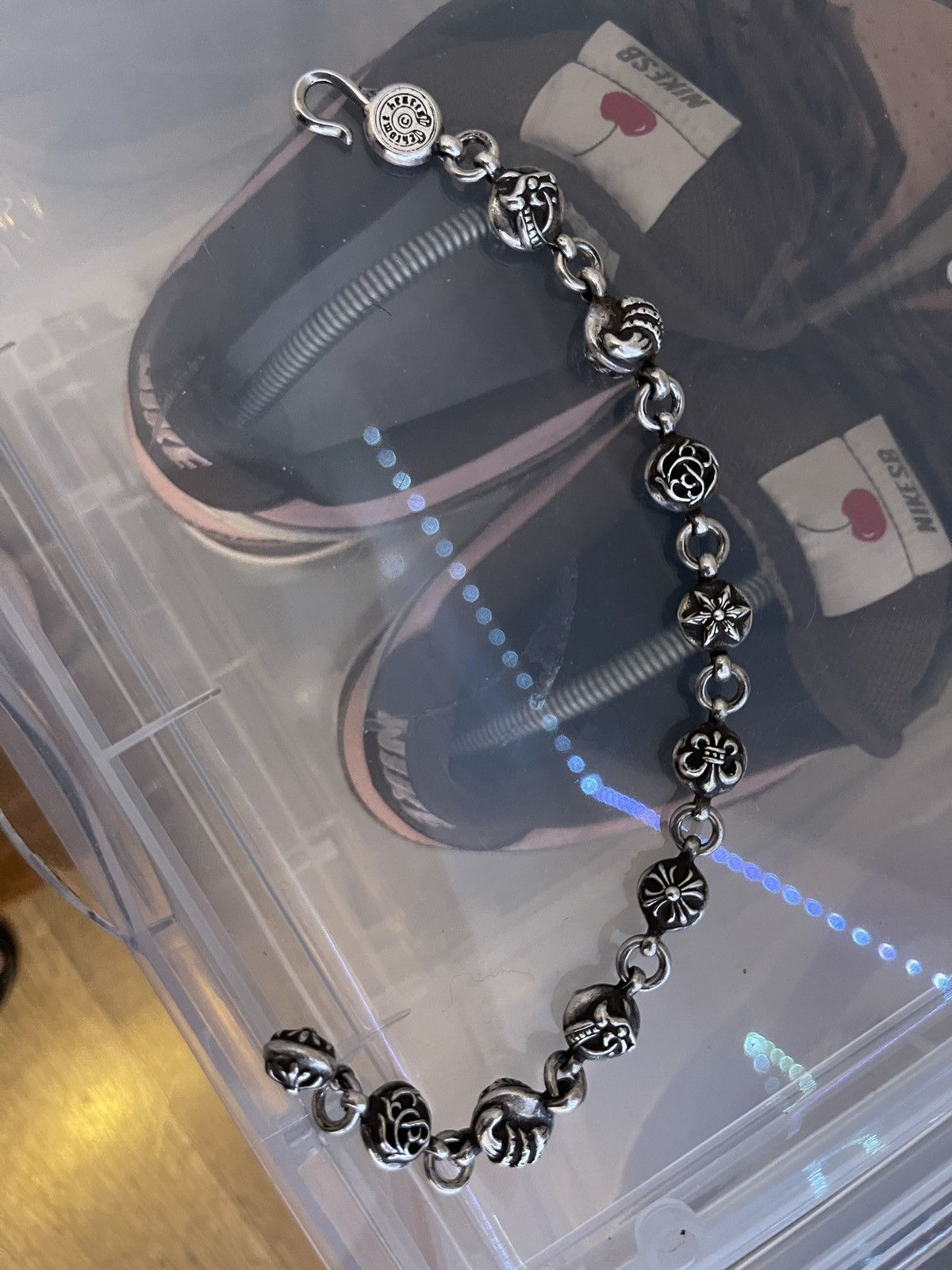 Chrome Hearts Chrome hearts Ball Cross talon bracelet | Grailed