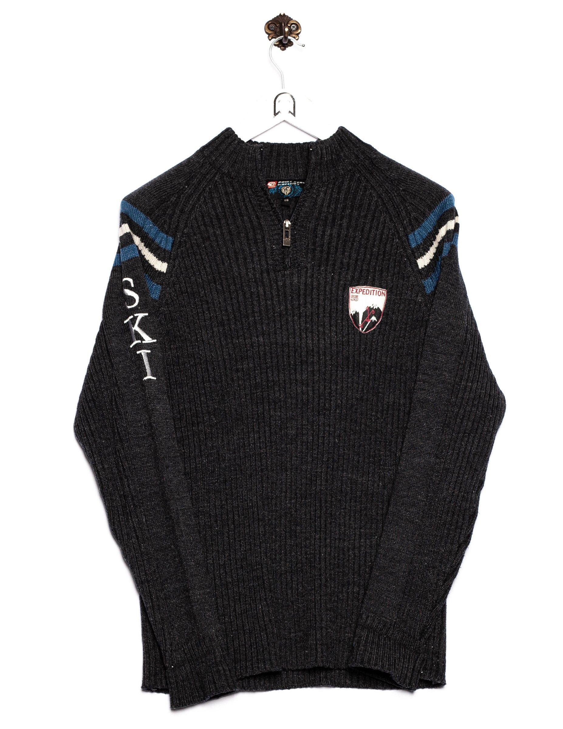 Point Zero Vintage Point Zero Sweater Expedition 55 Grey | Grailed