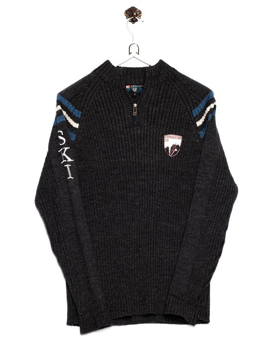 Point Zero Vintage Point Zero Sweater Expedition 55 Grey | Grailed