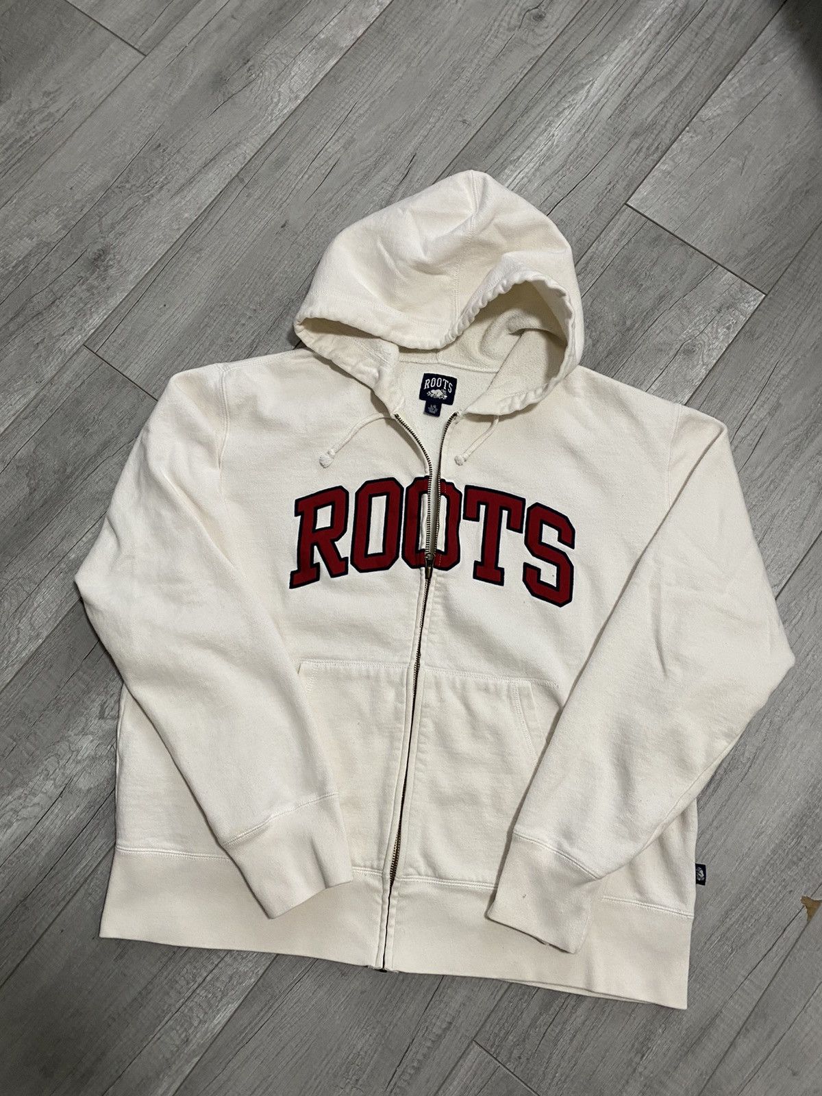 Roots Roots Script Fullzip Hoodie | Grailed