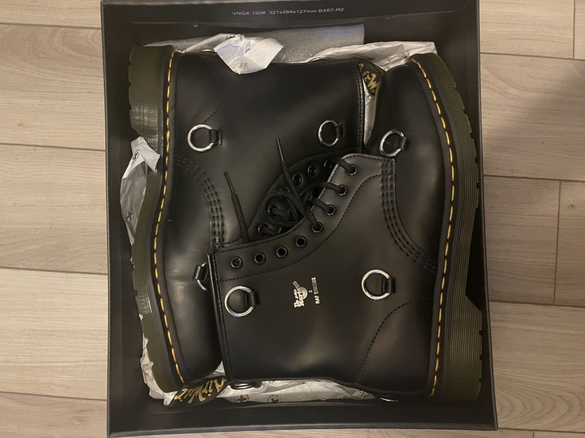 Raf Simons Raf Simons x Doc Martens 1460 Smooth Black Boot | Grailed