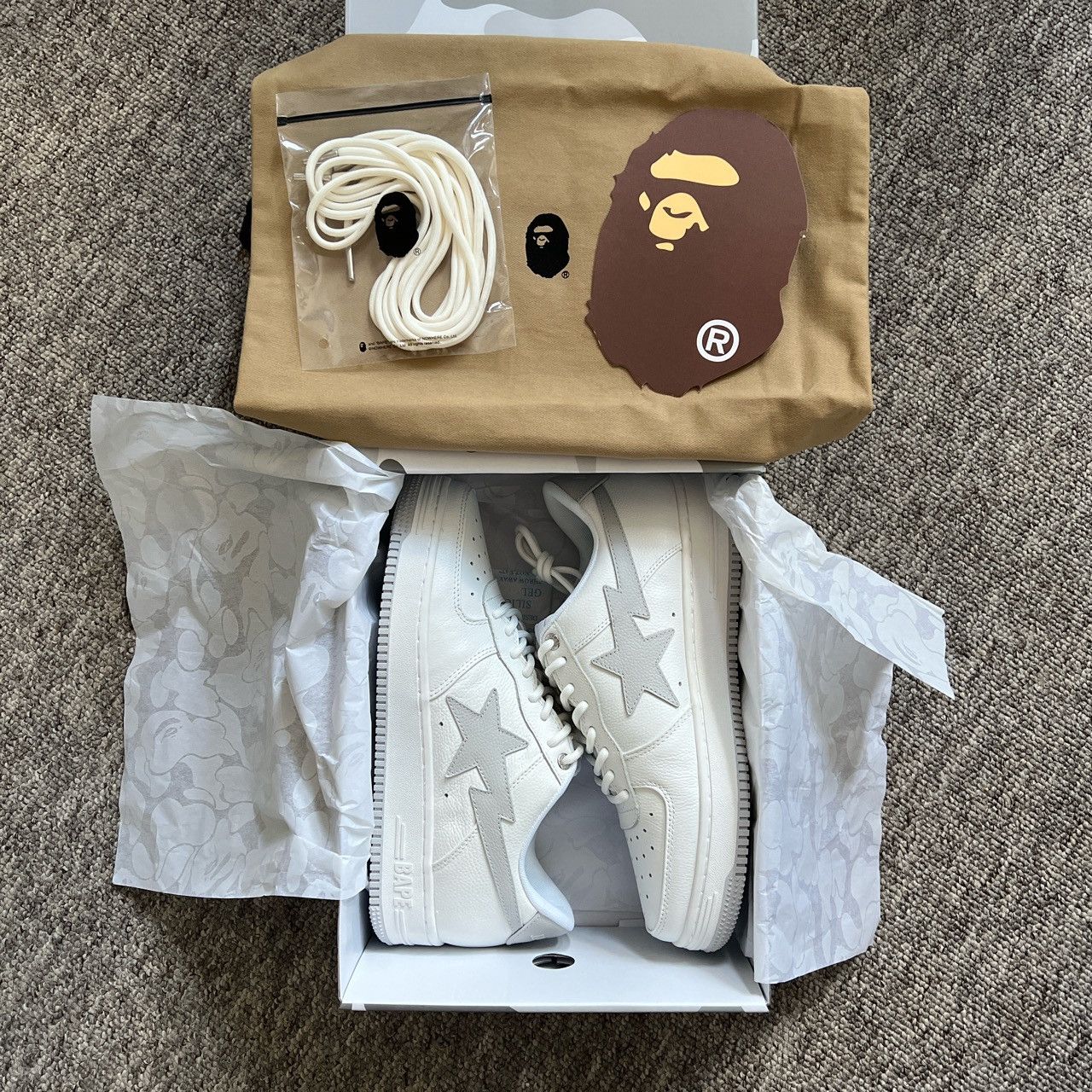 Bape × JJJJound Jjjjound x Bape | Bapesta Low Sneaker A Bathing Ape ...