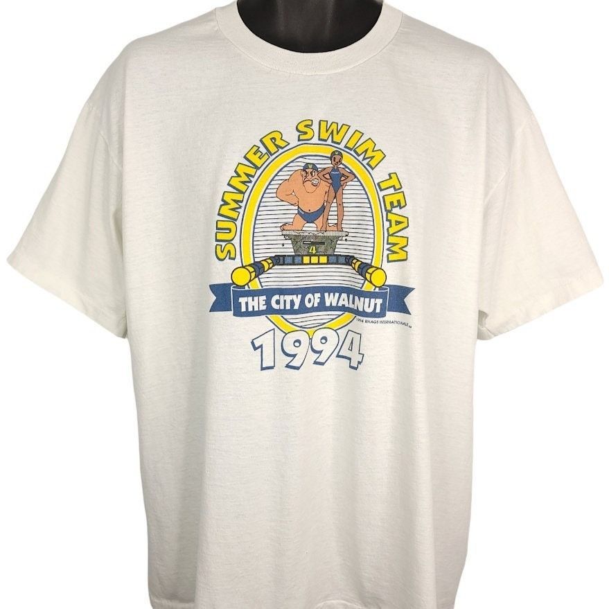 Vintage Summer Swim Team T Shirt Vintage 90s 1994 City Of Walnut | Grailed
