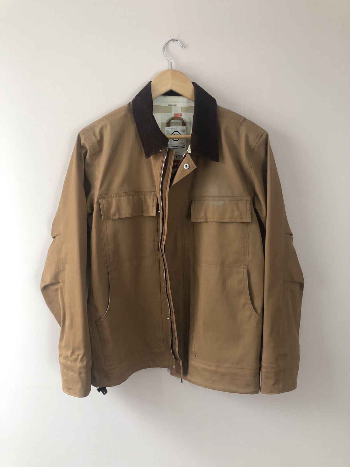 Supreme × Visvim ‘08 Supreme x Visvim Tradesman Jacket Tan | Grailed