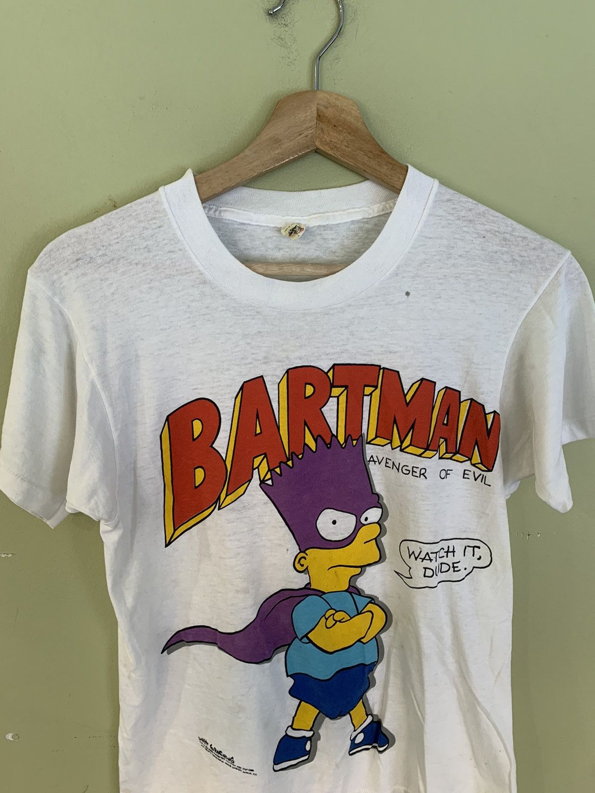 Vintage Vintage 1989 Bart Simpson Bartman Tee Shirt Tv Show | Grailed
