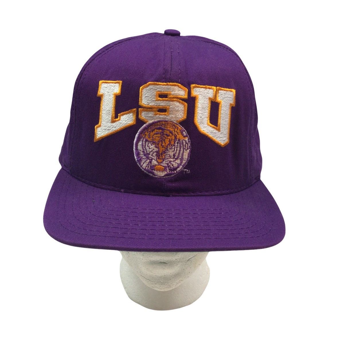 Vintage Vintage LSU snapback hat. Made in the USA. Stitched graphic ...