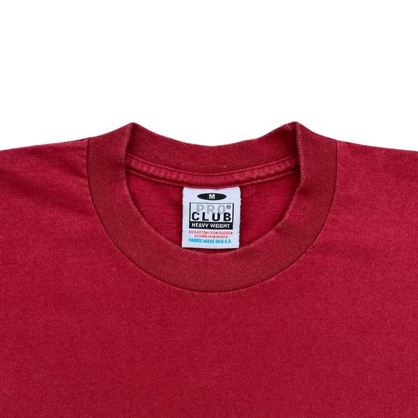 Vintage Bloody Red Pro Club Heavyweight | Grailed
