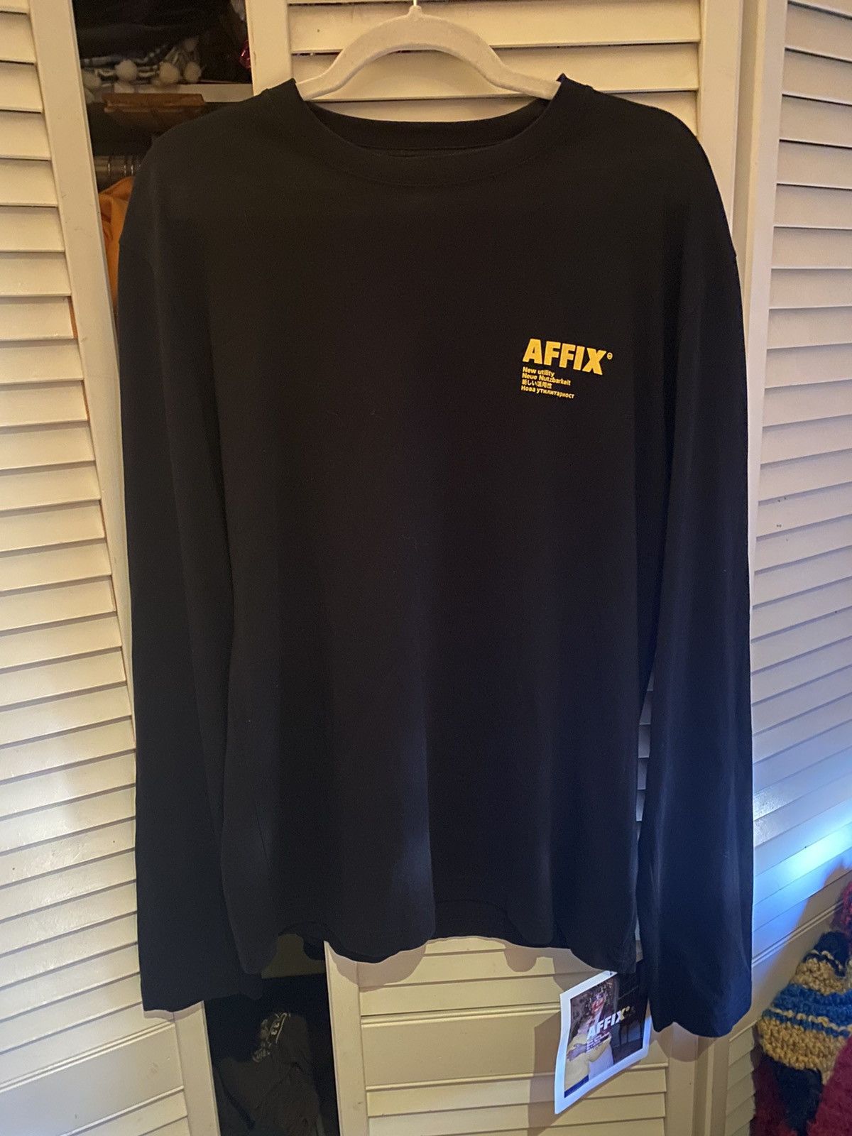 Kiko Kostadinov Affix First Collection Yellow Logo Tee | Grailed