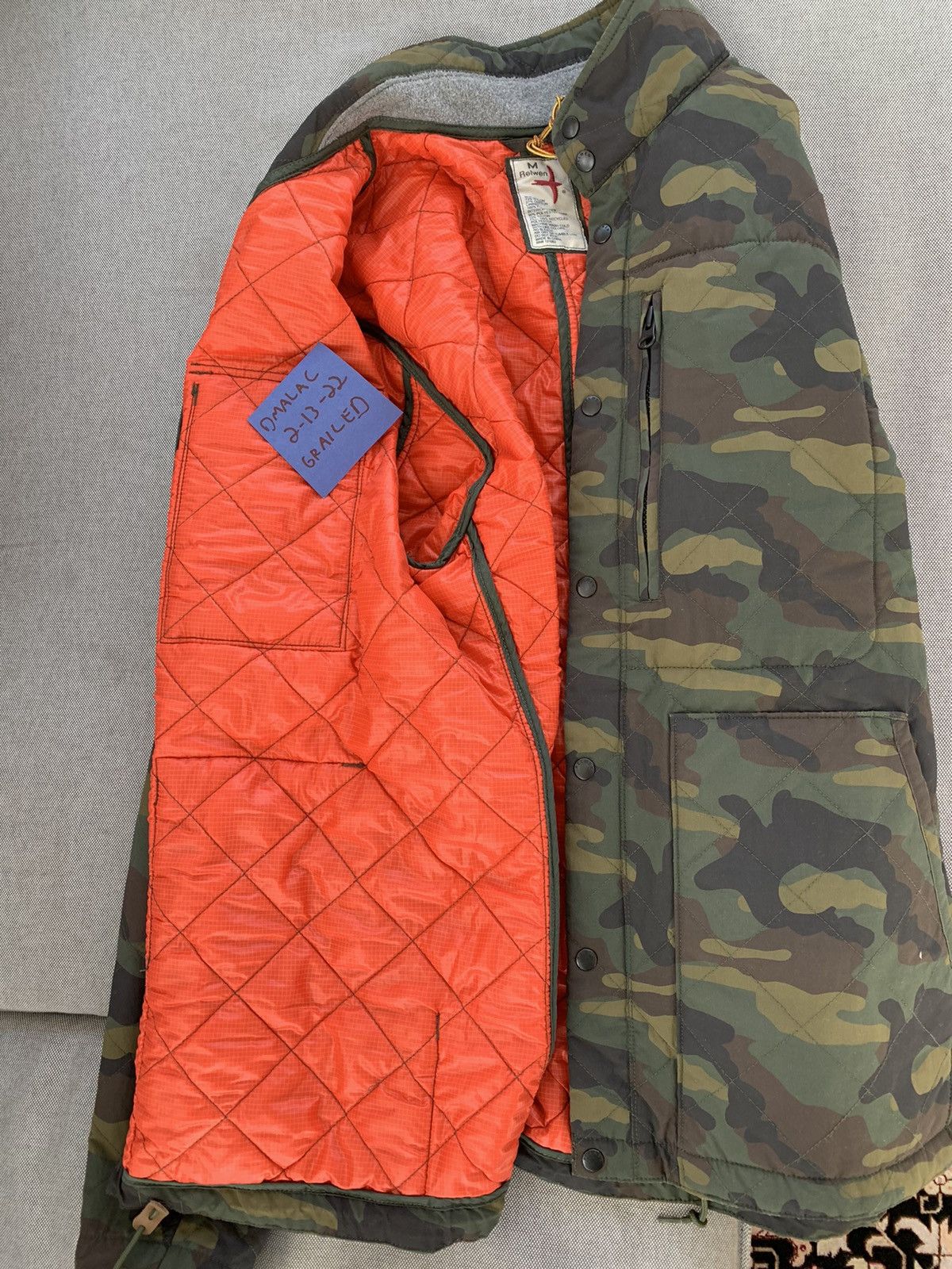 Relwen Quilted Tanker Jacket in Camo Fade | Grailed