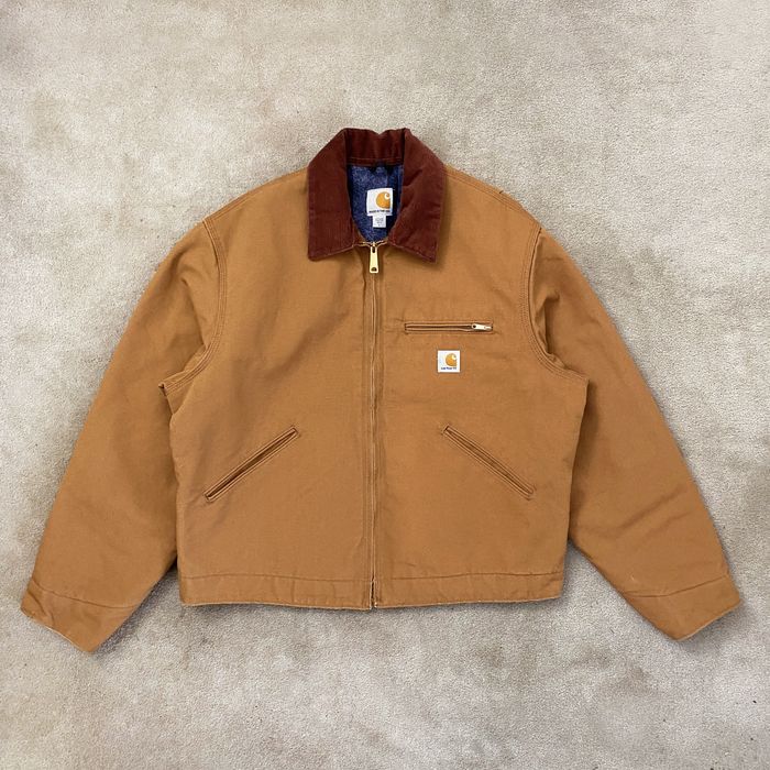 Carhartt Carhartt J001 Detroit Jacket USA Made Blanket-Lined Duck L ...