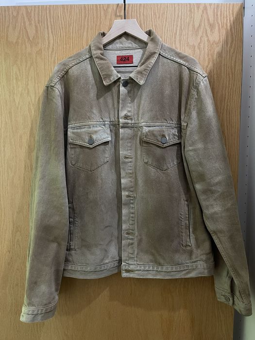 424 On Fairfax 424 Denim Paisley Jacket | Grailed