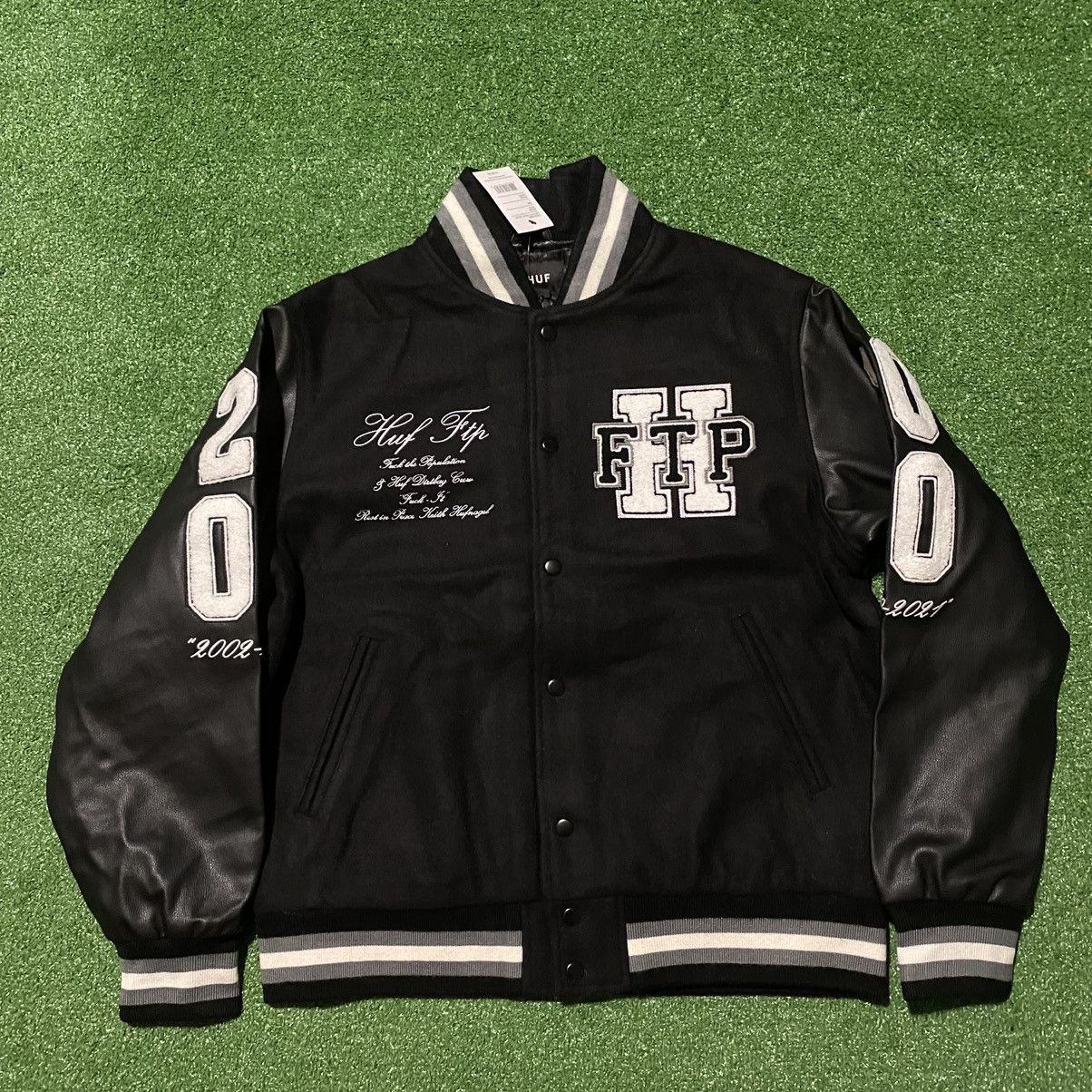 Fuck The Population × Huf FTP X Huf varsity jacket | Grailed