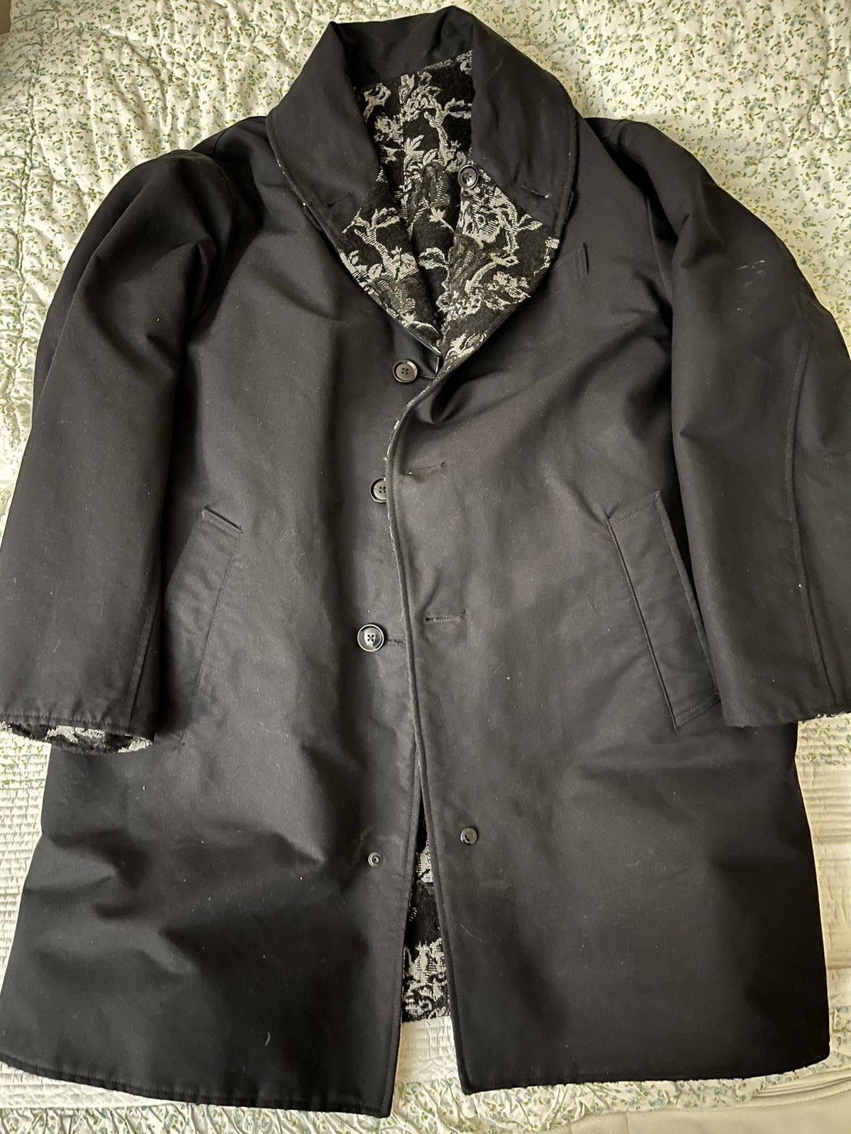 Engineered Garments FW19 Shawl Collar Reversible Coat | Grailed
