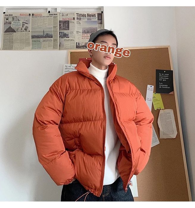 Japanese Brand Orange Parka Puffer Jacket | Grailed