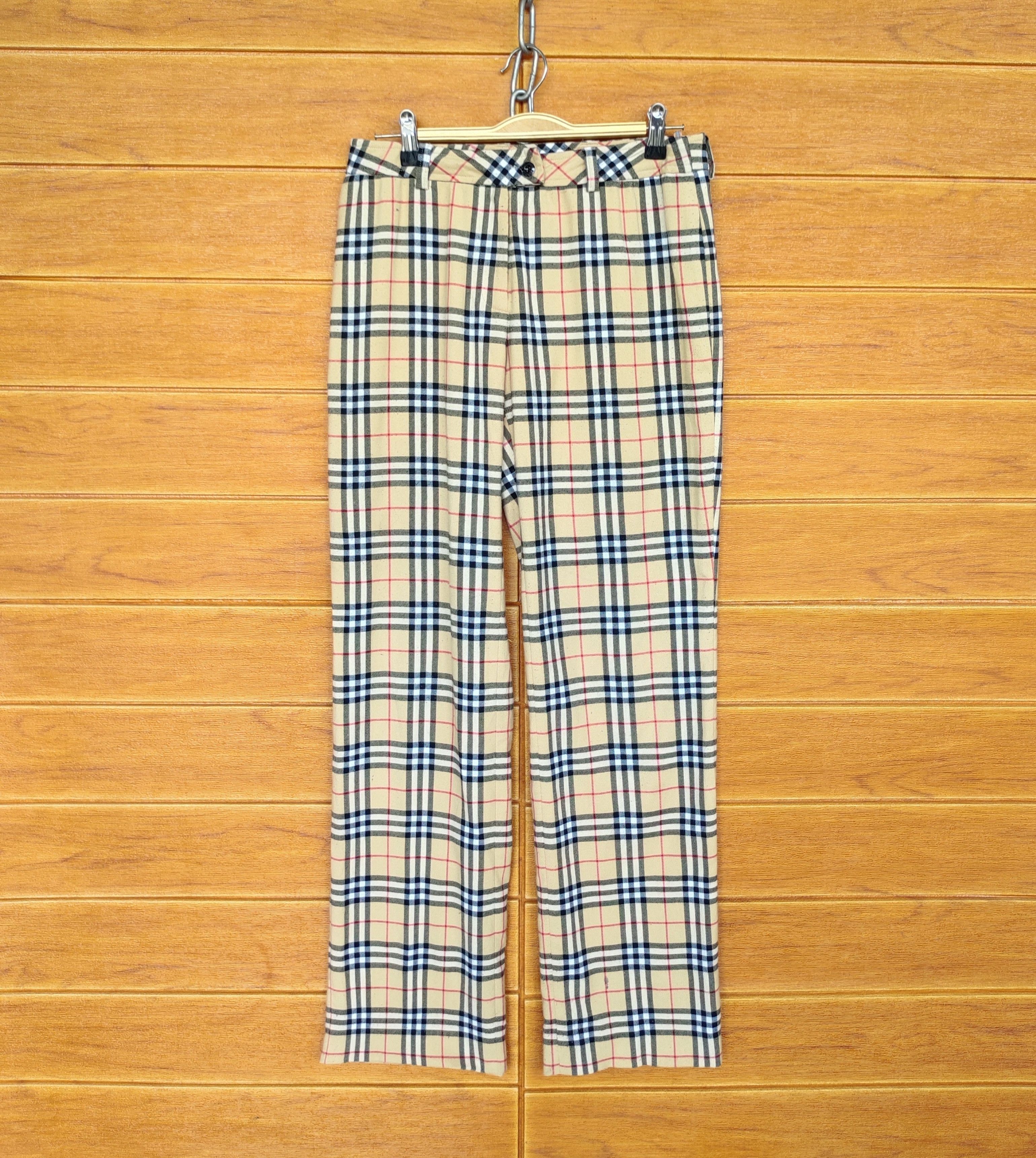 Vintage Vintage Classic Burberrys Blue label Plaid Checkered Pants ...