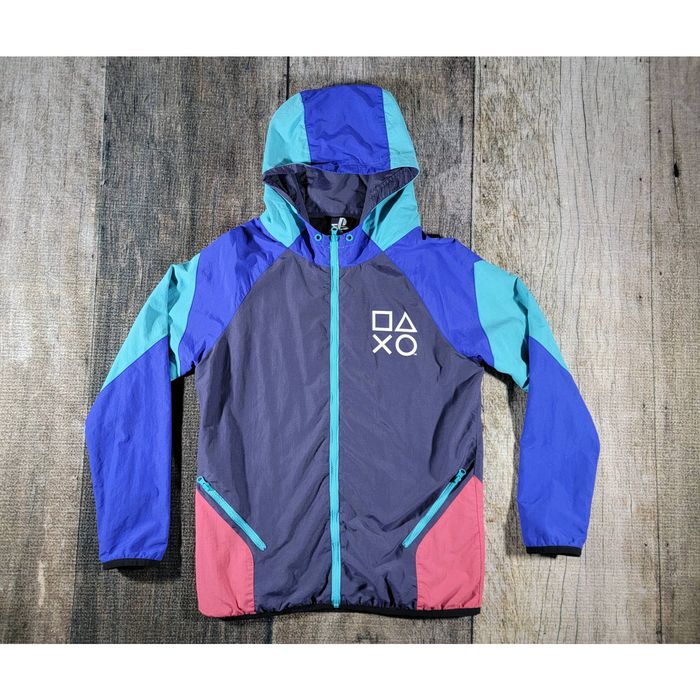 Sony Sony PlayStation Men's Color Block Zip-up Windbreaker Jacket | Grailed