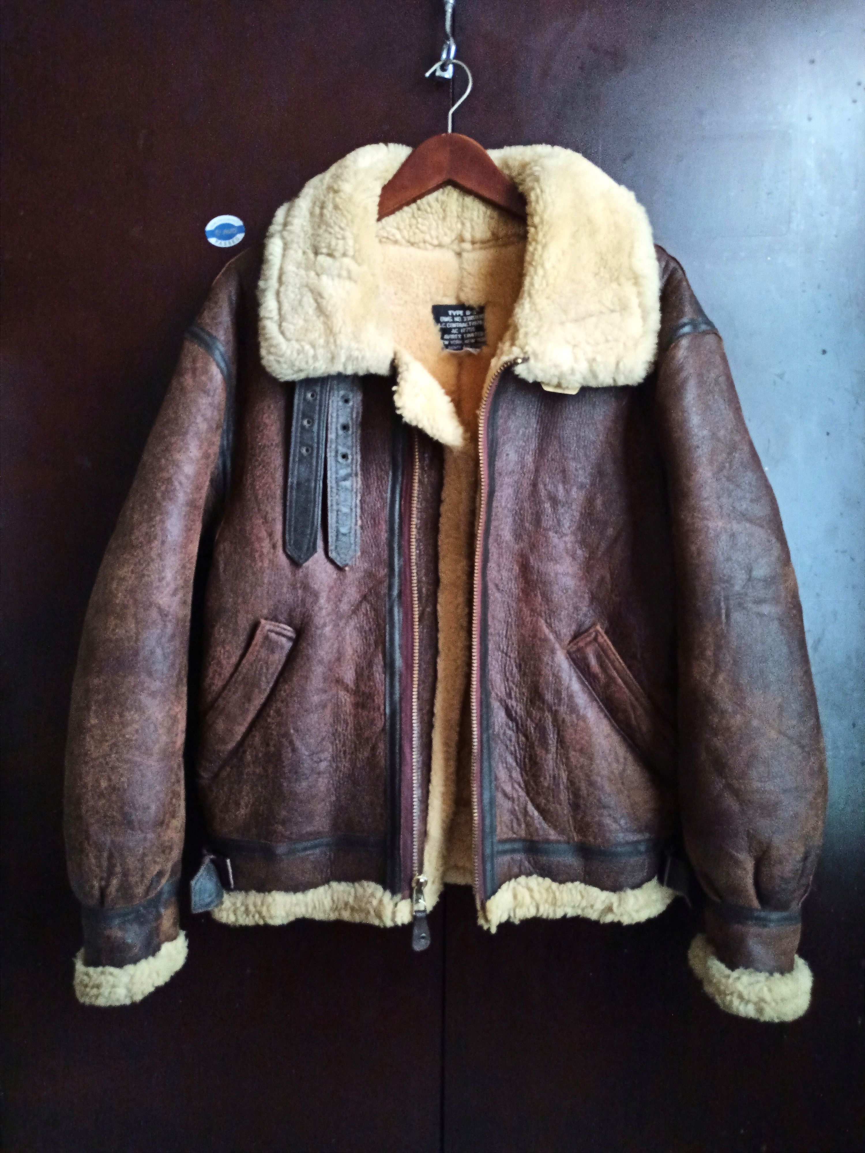 Avirex Vtg 70's Avirex B3 USAAF Bomber Sheepskin Flight Jacket | Grailed