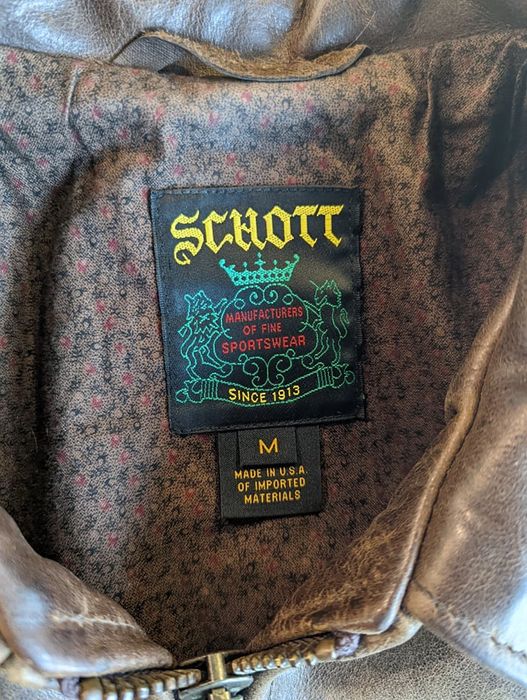Schott Schott 673 Retro Moto | Grailed
