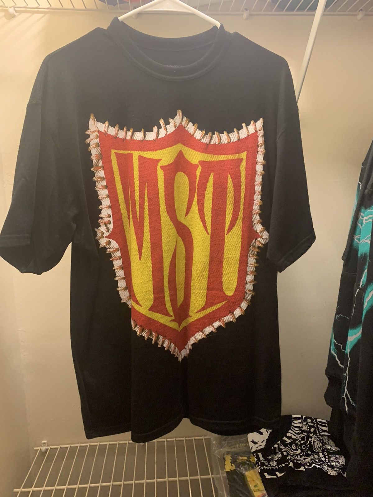 Band Tees Missing Since Thursday Red and Yellow Patch Tee | Grailed