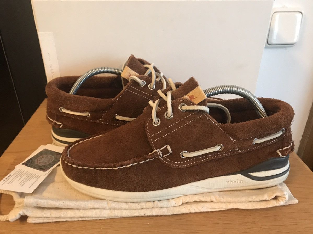 Visvim Hockney Folk Brown white | Grailed