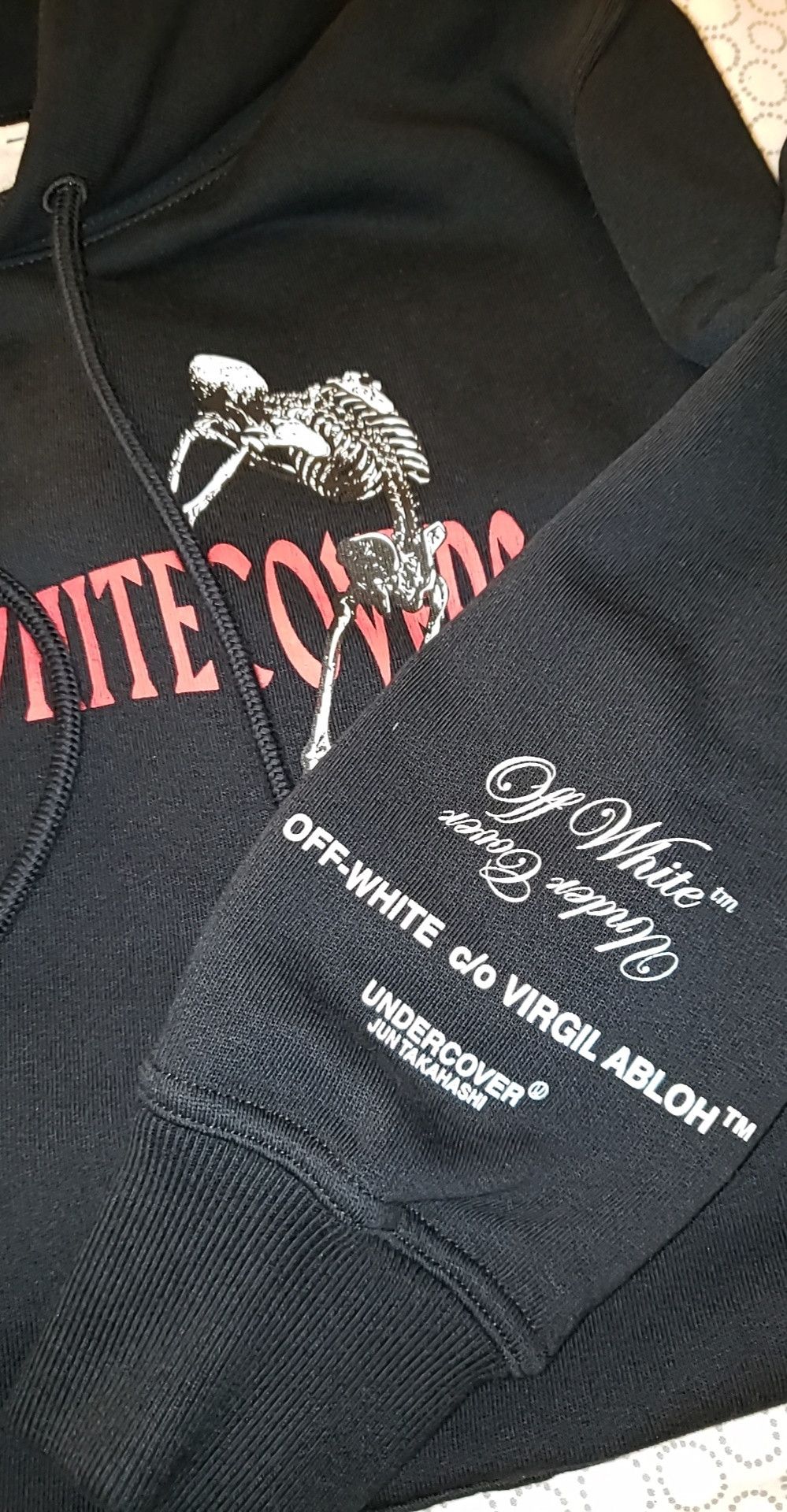 Off-White × Undercover Skeleton Reversible Hoodie | Grailed