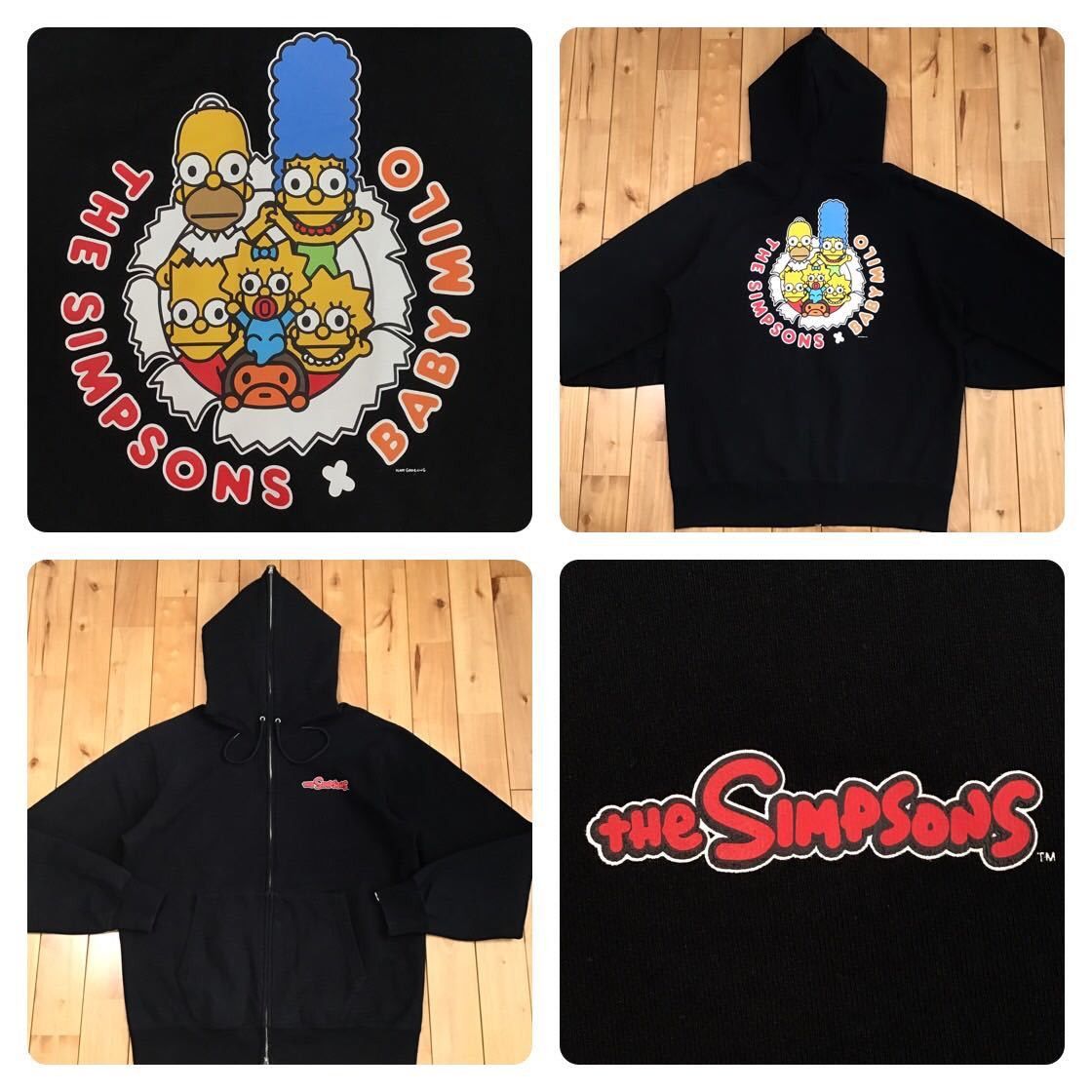 Bape × The Simpsons BAPE × THE SIMPSONS Full Zip Hoodie milo 2XL | Grailed