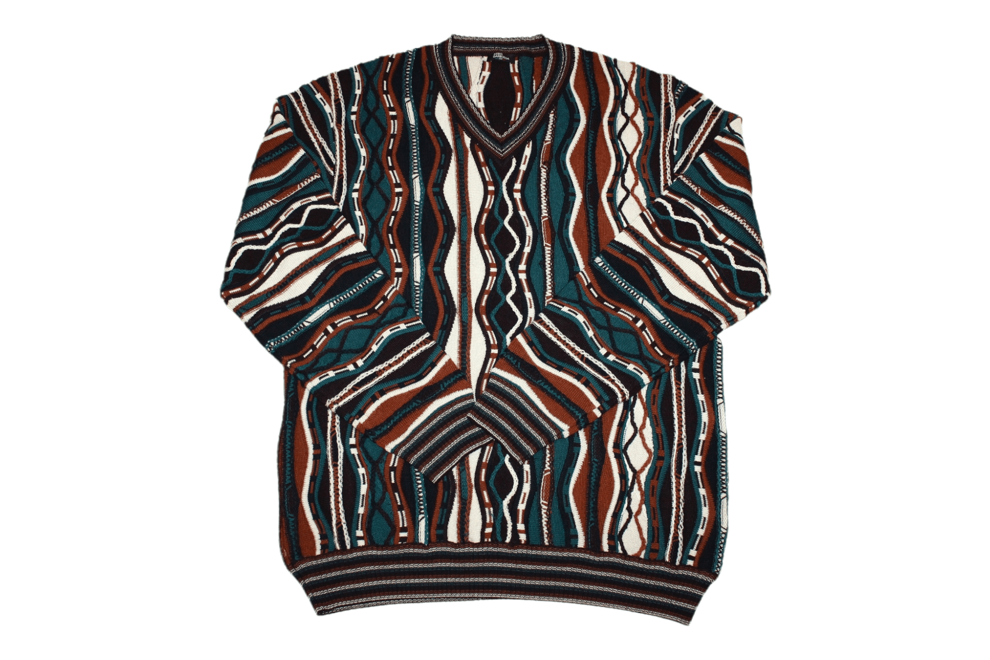 Coogi 💥VTG💥 Piero Garbossa Coloured Chunky Knit Cosby Sweater | Grailed