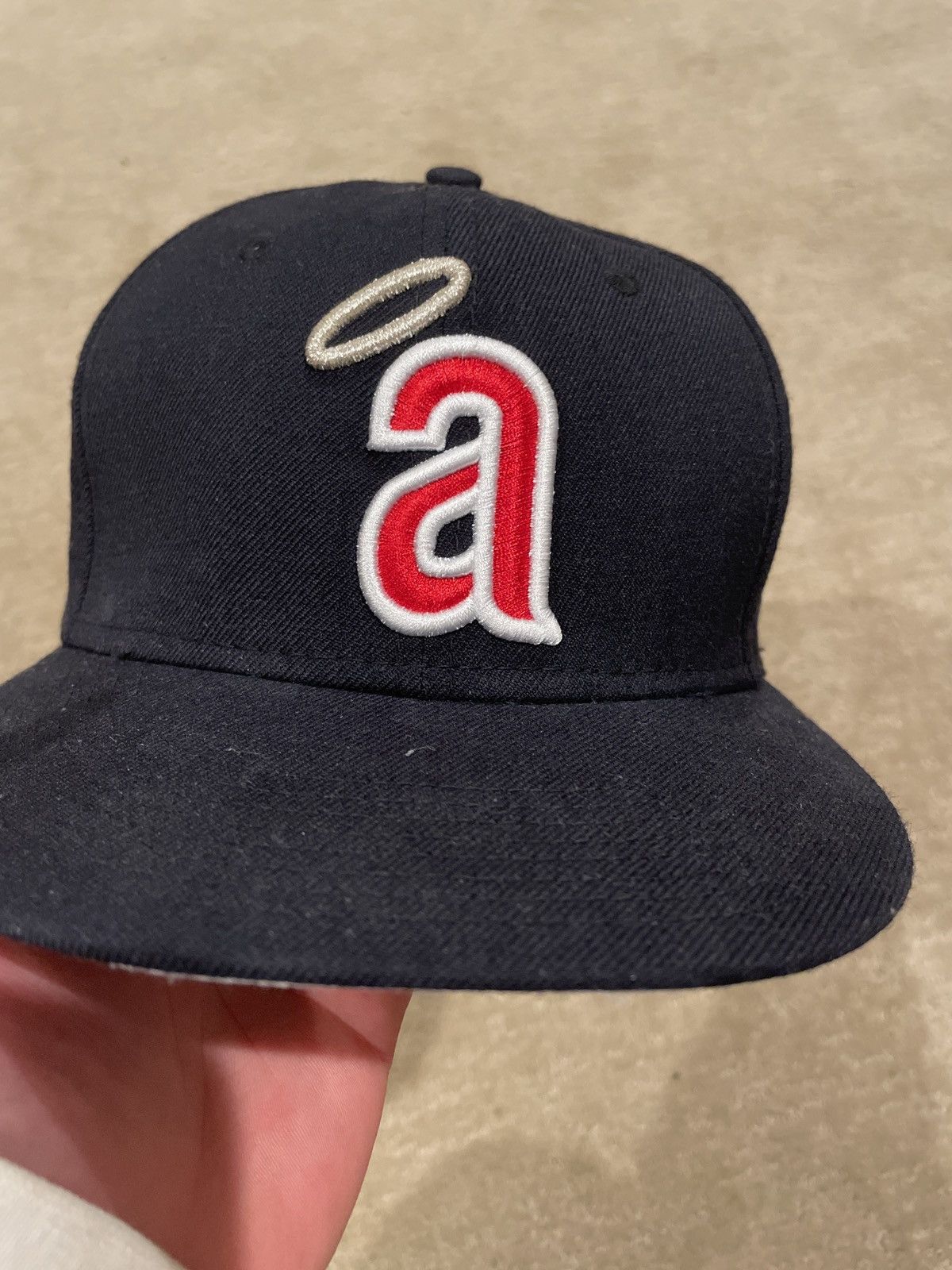 New Era Throwback Angels New Era Fitted Size 7 | Grailed