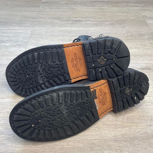 Affliction Affliction Men’s Deviant Boots Leather Distressed Combat ...