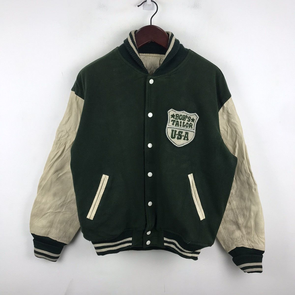 Varsity Jacket × Vintage Bob’s Tailor Town Of Greenwich Varsity Jacket ...