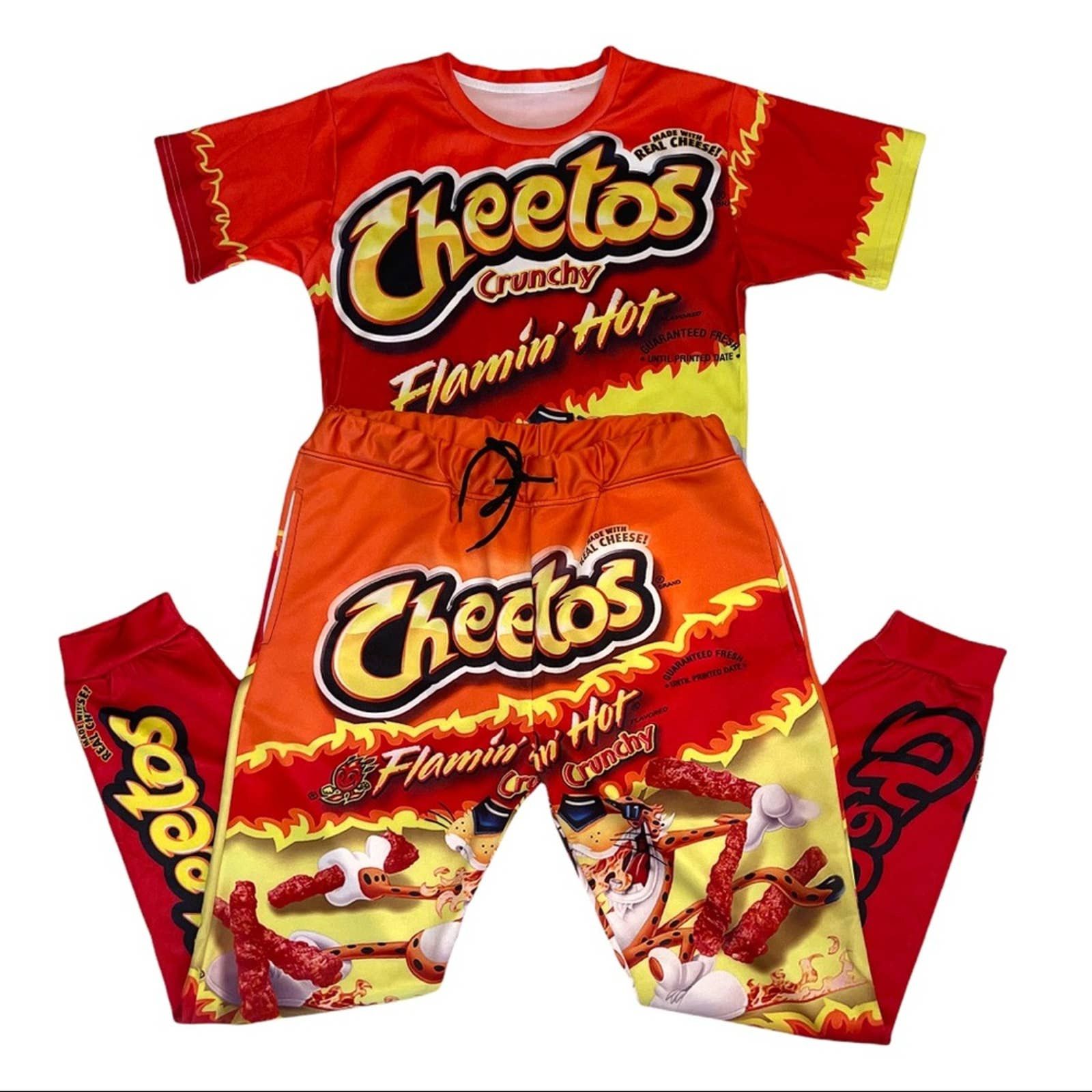 Other Cheetos Flamin Hot Crunchy 3D Printed Matching Tracksuit Set ...