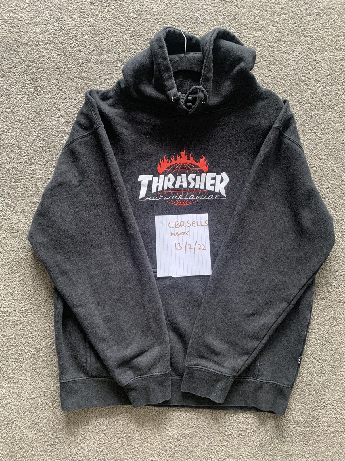 Thrasher Thrasher x HUF collab hoodie | Grailed