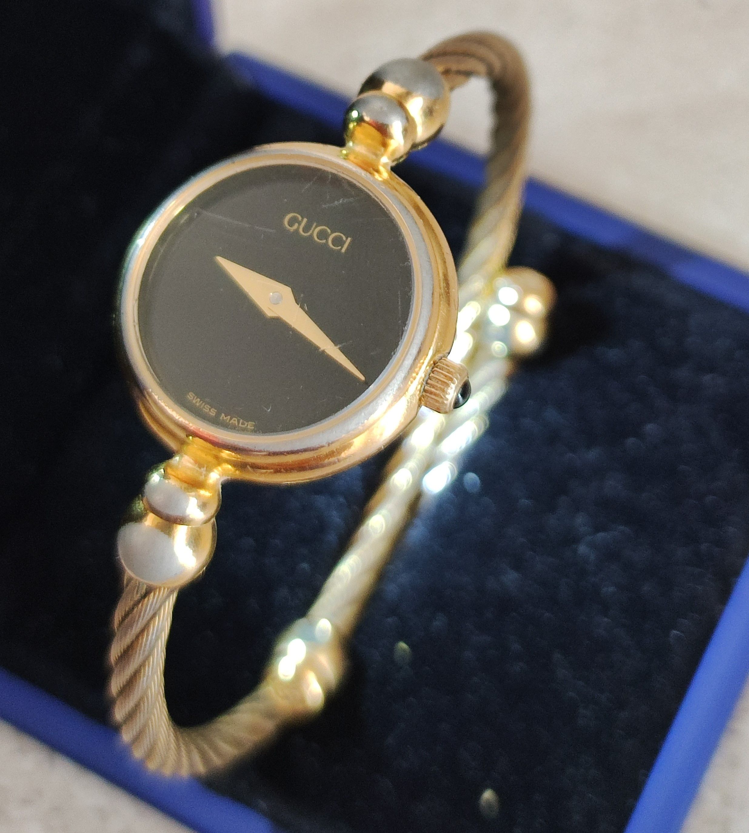 Gucci Vintage GUCCI 2700L Twisted Cable Bangle Watch | Grailed